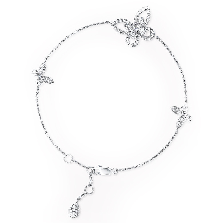 Butterfly Silhouette Diamond Mini Bracelet | Graff | RGB466